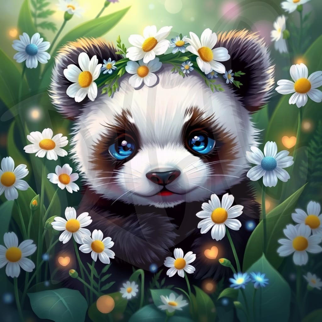 Chibi Panda – Rhinestone Goddess Creations